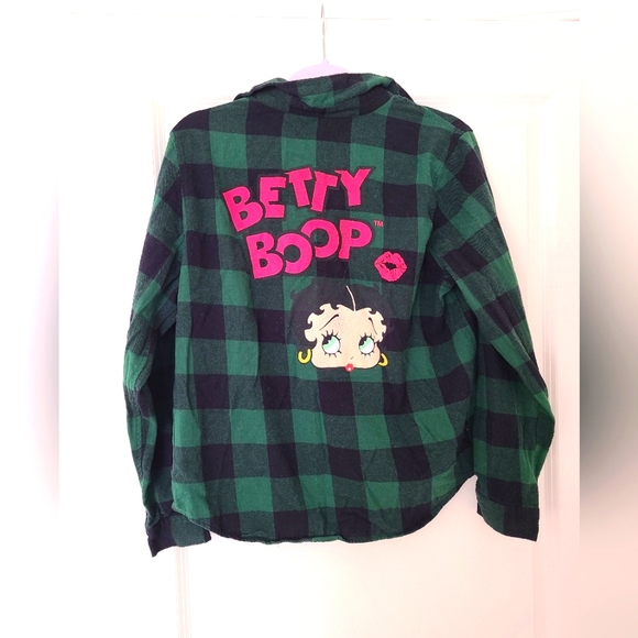 Betty Boop | Tops | Betty Boop Flannel | Poshmark